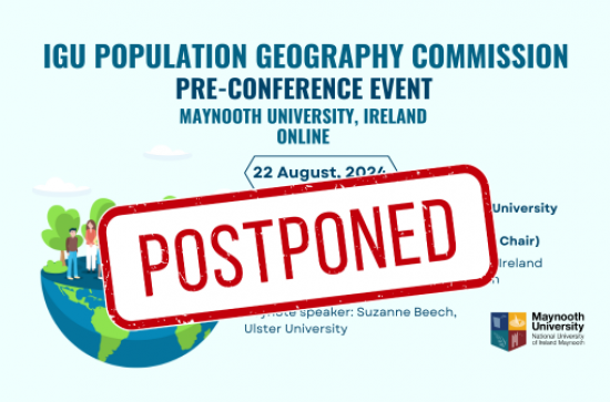 IGU Population Geography Commission Pre-Conference Event | Maynooth University